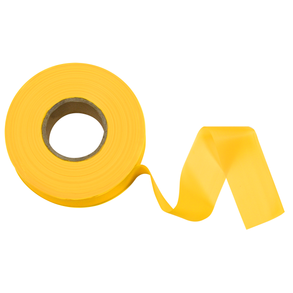 Johnson Level 40-0820 Standard Yellow Flagging Tape - 1-3/16" x 300 ...
