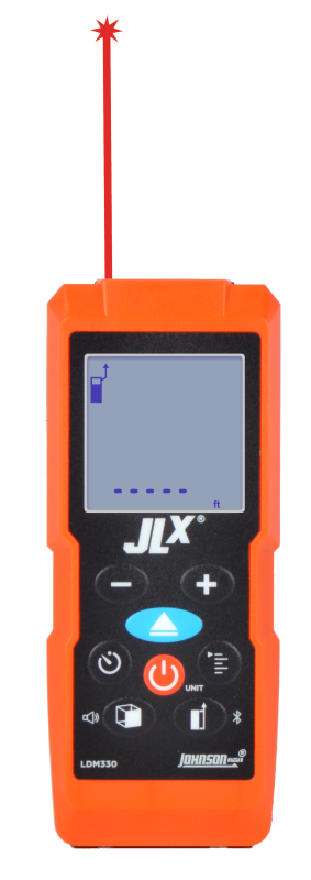 LDM330 JLX® 330' Laser Distance Meter w/Angle Sensor and Bluetooth ...