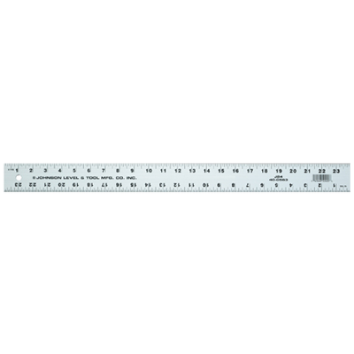 48" Aluminum Straight Edge - 1/8 & 1/16 | Johnson Level & Tool Mfg Company
